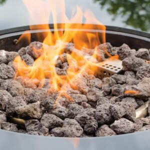 Natural Lava Rocks for Fire Pit | Lava Rocks for Gas Grills Charbroilers | Reduces Flare Ups | Even Heat Distribution | 7 Lb. Bag of Fire Pit Lava Rocks | 2 Pack