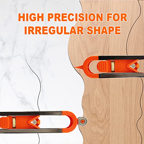 Lionz Super Gauge Scribe Tool, Contour Gauge with Lock, Profile Tool for Copying Angles and Odd Shapes. Gifts for Men, Husband, Father, Boyfriend, Handyman, DIY Woodwork and Construction.