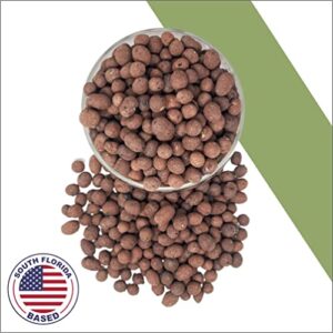 PGN Clay Pebbles for Hydroponic Growing - 10 Liters (4 Pounds) - Organic Expanded Clay Balls for Plants - PH Neutral Leca for Plants - Aquaponics and Hydroponics Supplies in a Resealable Storage Bag