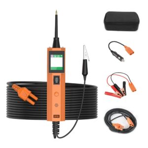 cmtool automotive circuit tester 0-65v led test light probe tester 6v 12v 24v car power circuit probe kit short finder master kit ac dc voltage resistance diode electrical system test diagnostic tool