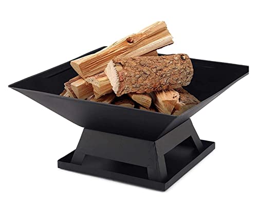 LIUXUEFE Fire Pit, Barbecue Grill, Outdoor Heater, Portable Fireplace, wo-od Stove with Brazier