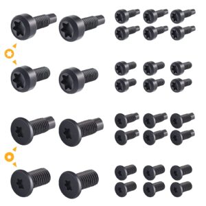 32 pieces ring doorbell screws replacement black video ring doorbell security screw accessories compatible with video doorbell, video doorbell 2 and pro