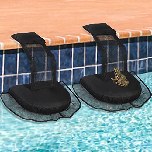 MorTime 2 Pack Animal Saving Escape Ramp, Swimming Pool Floating Animal Saver Rescue Tool for Outdoor Critter Frog Chipmunk