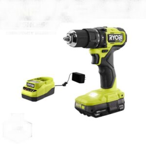 ryobi one+ hp 18v brushless cordless compact 1/2 in. hammer drill kit with (1) 1.5 ah battery and charger