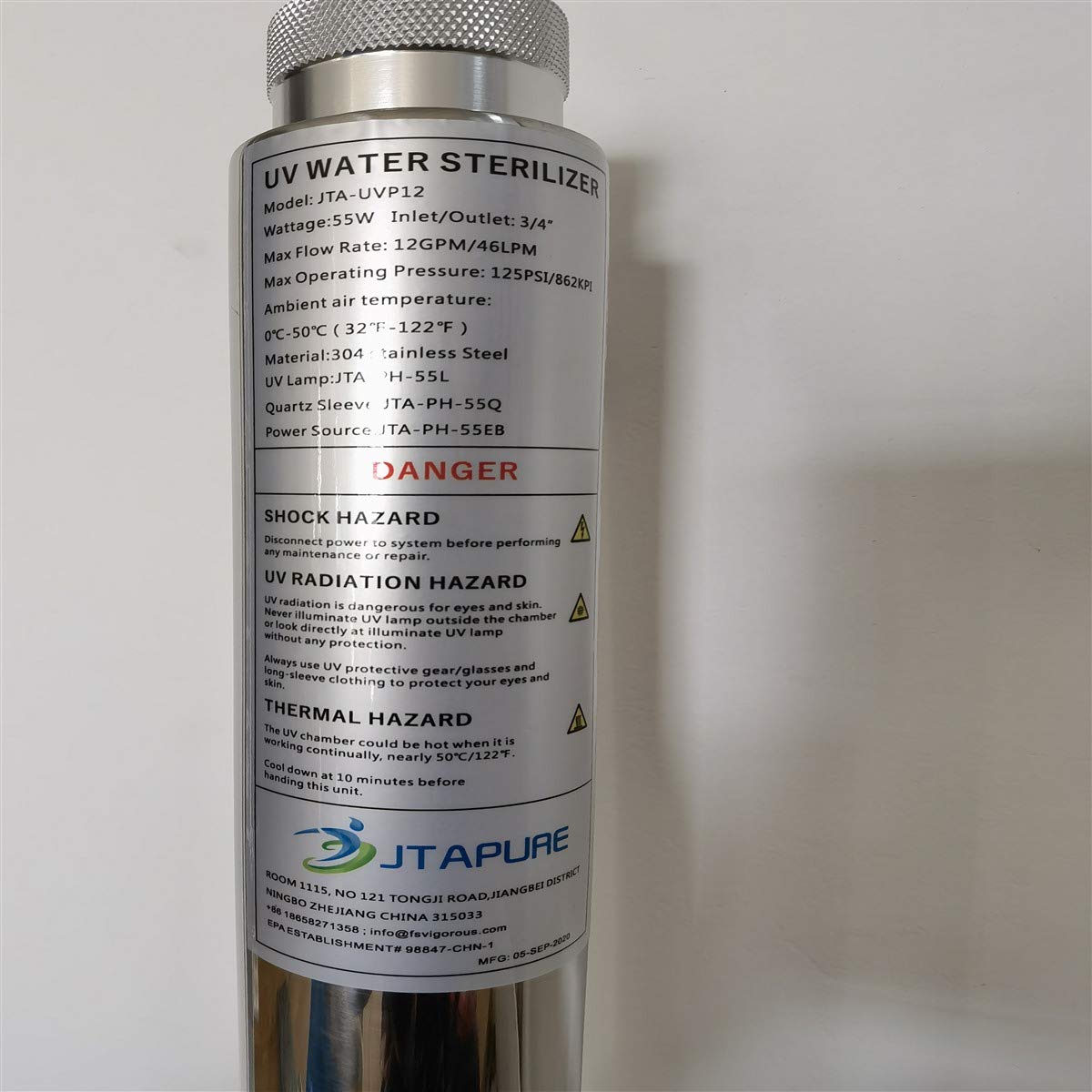 JTAPURE 55W Electronic ballast,Suit for JTA-UVP12 Water Filter