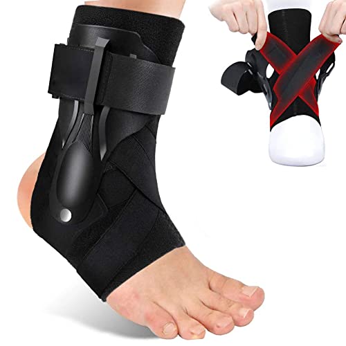 TODDOBRA Ankle Brace for Sprained Ankle, Ankle Support Brace with Side Stabilizers for Men & Women, Ankle Splint Stabilizer Volleyball, Basketball, Ankle Supports for Women (Update XL)