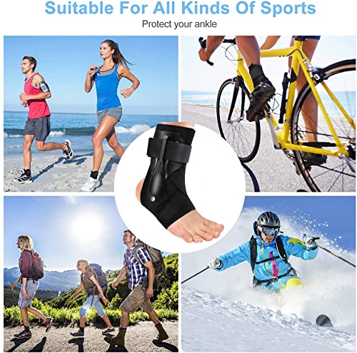 TODDOBRA Ankle Brace for Sprained Ankle, Ankle Support Brace with Side Stabilizers for Men & Women, Ankle Splint Stabilizer Volleyball, Basketball, Ankle Supports for Women (Update XL)