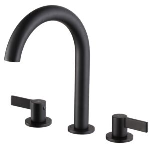 pop sanitaryware matte black bathroom faucet 8 inches widespread bathroom faucet 3 hole bathroom faucet 2 handle bathroom sink faucet brass with supply hoses