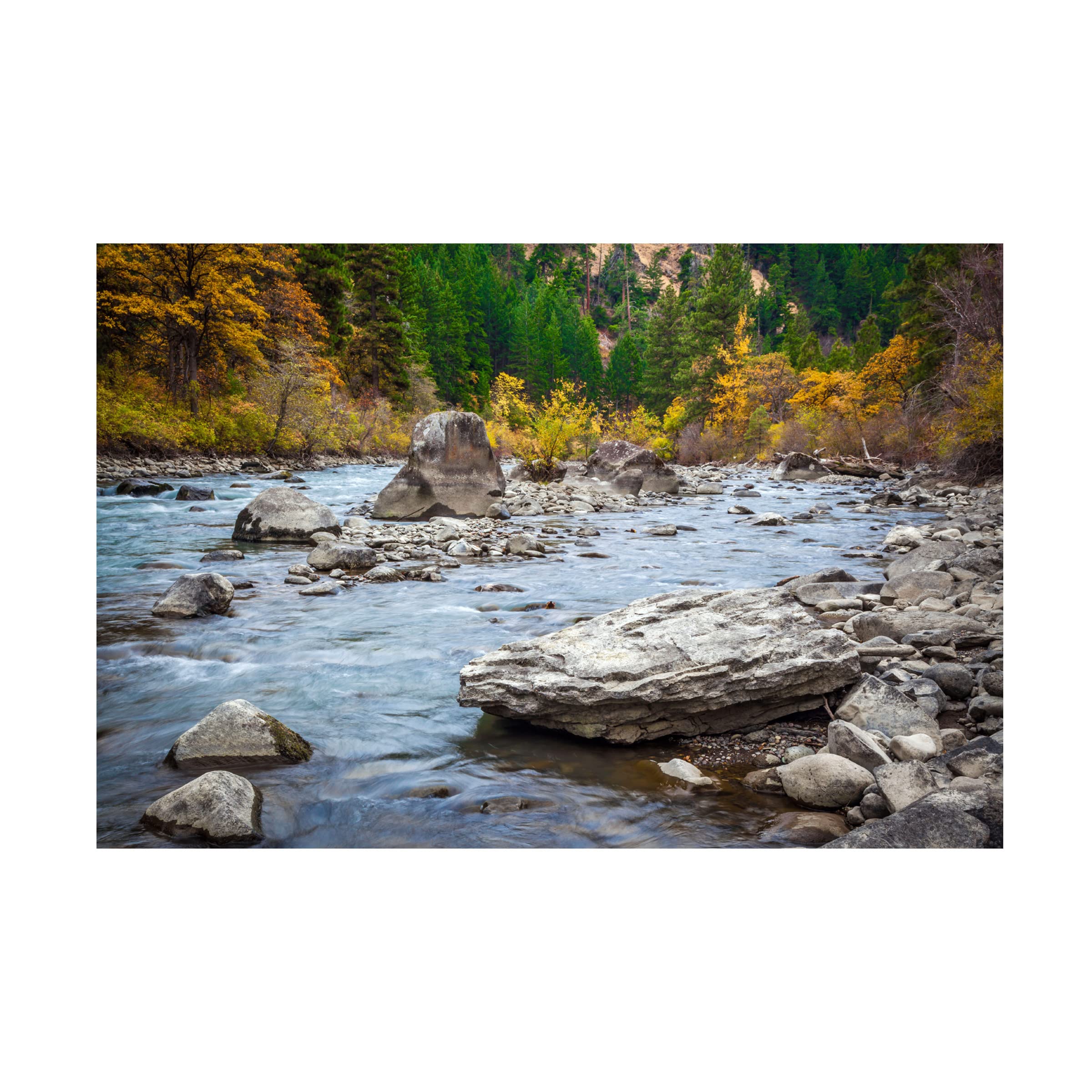 Trademark Fine Art 'Rocky River' Canvas Art by Michael Broom