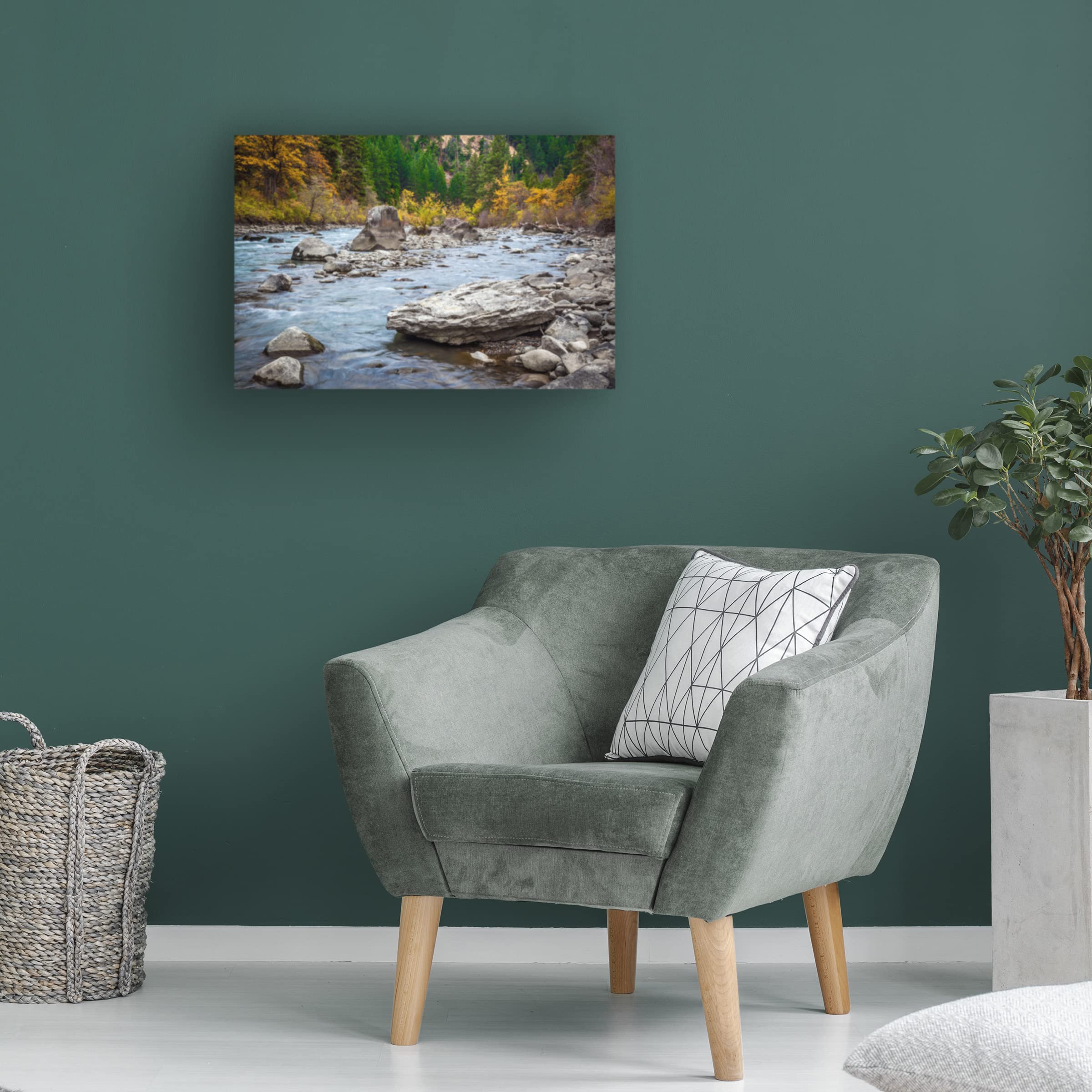 Trademark Fine Art 'Rocky River' Canvas Art by Michael Broom