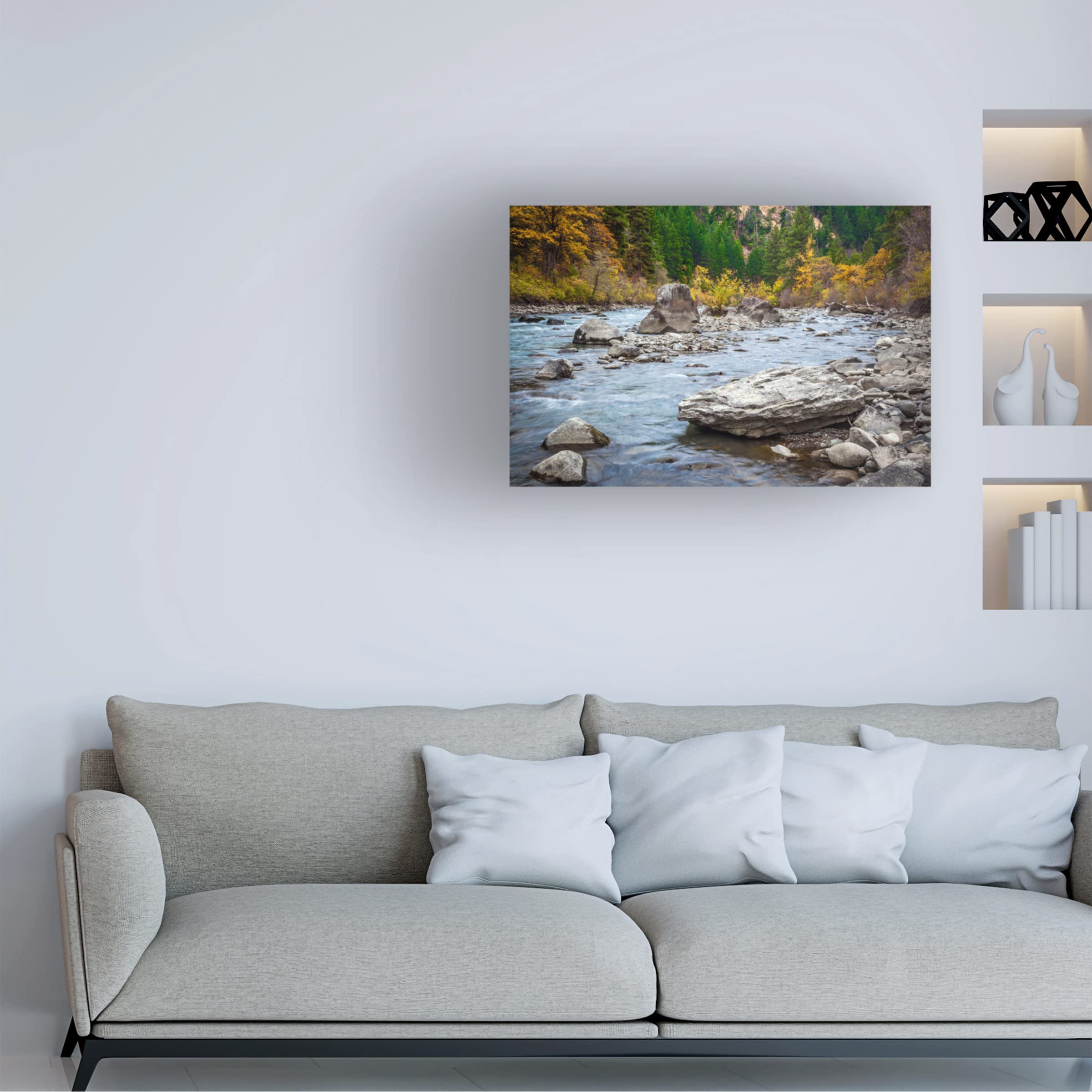 Trademark Fine Art 'Rocky River' Canvas Art by Michael Broom