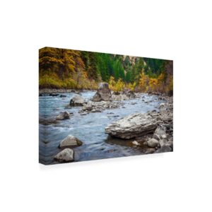 Trademark Fine Art 'Rocky River' Canvas Art by Michael Broom