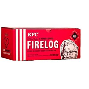 Enviro-Log KFC Fire Log - 2021 Version, 11 Herbs & Spices Fire Starter Log 4.3 Lbs for Christmas 2021 KFCLog1