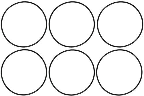 AppliaFit O-Rings Compatible with Whirlpool WHKF-DWHBB, WHKF-C9 and American Plumber W10-PR, W10-OR Water Filter Housings (6-Pack)