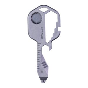 keyzmo key shaped pocket multitool, small 16-in-1 ultimate utility kit, made with lightweight stainless steel, tsa compliant