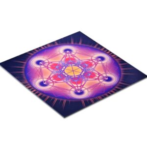 metatron's cube - five inch mini color grid card - 4 color printed