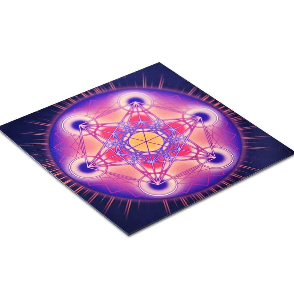 Metatron's Cube - Five Inch Mini Color Grid Card - 4 Color Printed