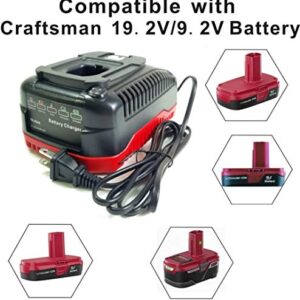 Anoitd 9.6V 19.2V Replacement Craftsman C3 Battery Charger, Replace Craftsman Ni-Cd & Lithium-Ion Charger XCP 315.CH2045, CH2021, 140152001, 315.CH2021,CH2045,17311, 315.CH2030.140152004