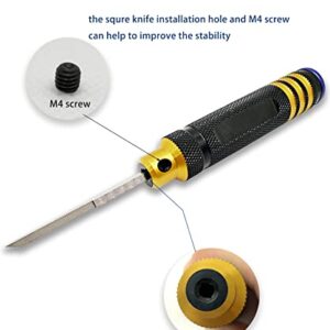 HOPLEX Model Chisel with 0.1/0.2/0.4/0.6/0.8/1.0/2.0mm Blade Resin Carved Scribe line Modeling Scriber