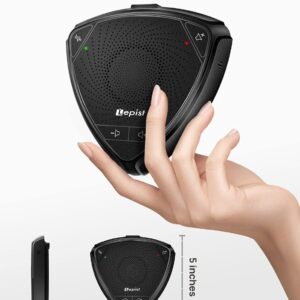 USB Speakerphone, Lepist Computer Speakers with Microphone for 4 People Business Conference 360° Voice Pickup, USB Skype Speakerphone Conference Call Speaker with Microphone, Plug and Play, LE2101N