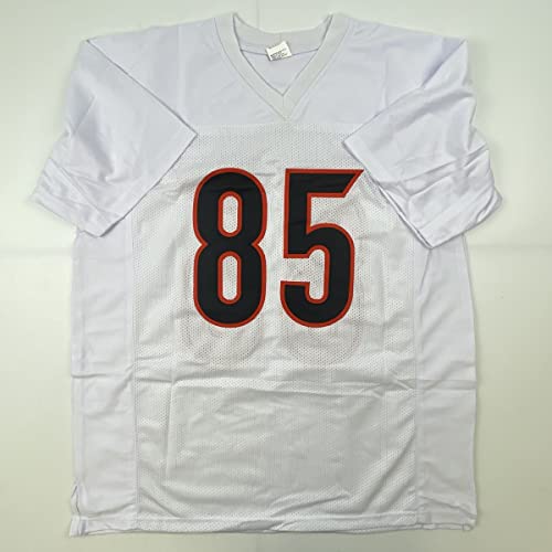 Autographed/Signed Tee Higgins Cincinnati White Football Jersey JSA COA