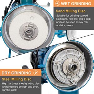 H&ZT 2Pcs Sand Grinding Discs for 110V Electric Wet & Dry Grinder Machine, for 3000W Wet & Dry Flour Mill Cereals Grinder