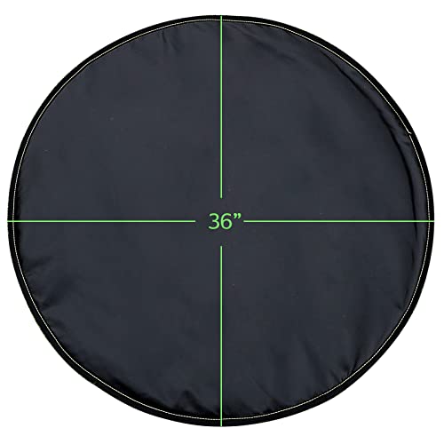 Heavy Duty Firepit-Mat for Deck Fireproof 36 Inches - 3 Layers Fire Pit Mats for Grass Patio Floor Protector Heat Resistant Retardant Fire Proof Rug Under Grill Ember Mat Round