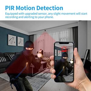 Mini Spy Camera WiFi Hidden Camera with Audio Live Feed Home Security Surveillance Camera 1080P Hidden Nanny Cam Wireless with Cell Phone App Night Vision Motion Detection Remote Monitor