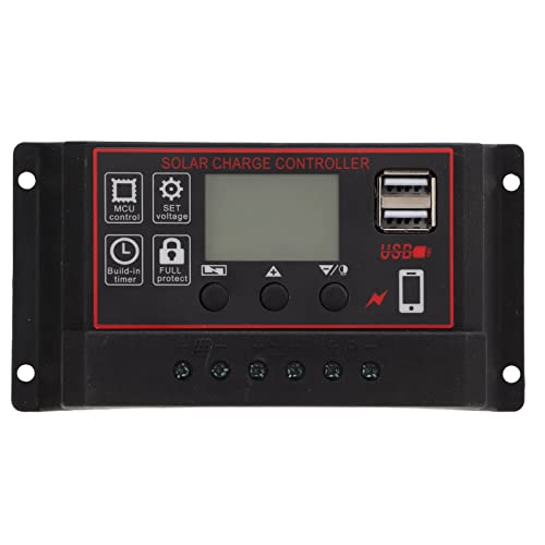 nwejron Solar Panel Charge Controller, Multiple Protection Solar Charge Controller for Industry(#10)