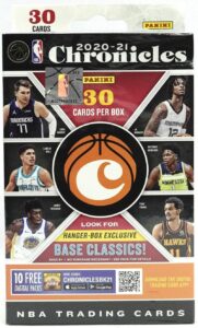 2020-21 panini chronicles nba basketball hanger box 30 cards