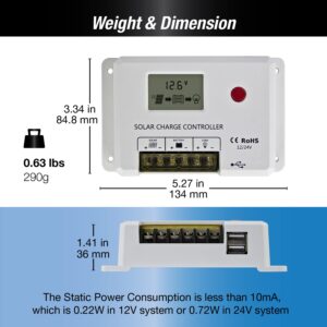 ExpertPower 200W 12V Solar Power Kit | 200-watt Mono Rigid Panel + 12V 55Ah Gel Battery + 20A Solar Charge Controller, for RV, Cabin, Off-Grid DIY, Solar Projects and More