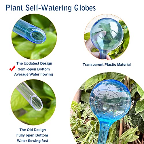 Plant Self-Watering Bulbs, 10pcs Self Watering Planter Insert, Flower Automatic Watering Drip Irrigation Device, Indoor Outdoor Garden Self Waterer for Plant