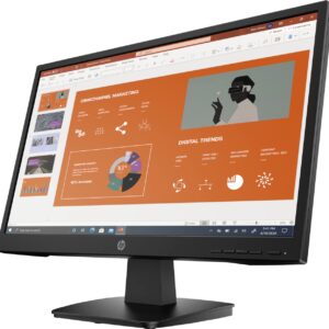 HP P22va G4 21.5 inch 1080P Computer Monitor, Full HD Anti-Glare VA Display, 3000:1 Contrast Ratio, HDMI, VGA, VESA Mount, Low Blue Light Mode, Ideal for Home and Business, Black (2022 Latest Model)