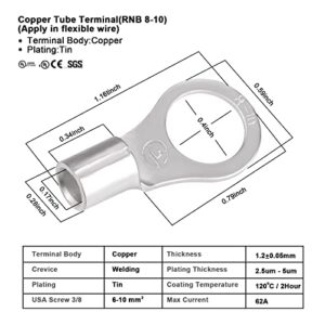 10 Gauge Wire Tinned Copper Tray Cable - Connect Charge Controller and Battery for Solar Panel MPPT RV Automotive Marine Boat 10FT 10AWG