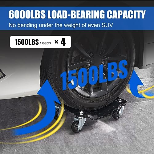 4utoHydra 6000-Pound Heavy Duty Vehicle Tire Dolly, 4-Pack