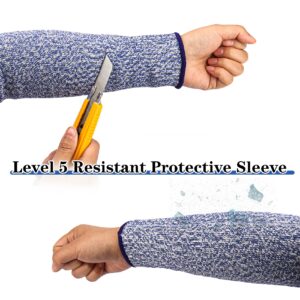 Jelyne 6 Pairs Arm Protective Sleeves Level 5 Cut Resistant Protection Sleeve 31CM Unisex Anti Abrasion Anti Scratches Anti-bite for Arm Garden Kitchen Work Protection Safety