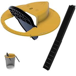 Rinne Traps Mouse Trap Bucket,Flip Slide Bucket Lid Mouse| |Trap Door Style| |Auto Reset| |Indoor Outdoor|5 Gallon Bucket Compatible