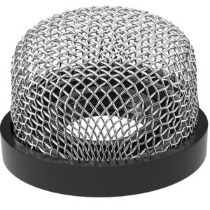 saillong stainless steel mesh strainer ¾ inch -14, aerator screen strainer stainless mesh compatible with livewell pump, ma-023 screw on strainer industrial plumbing inline strainers (1 pcs)