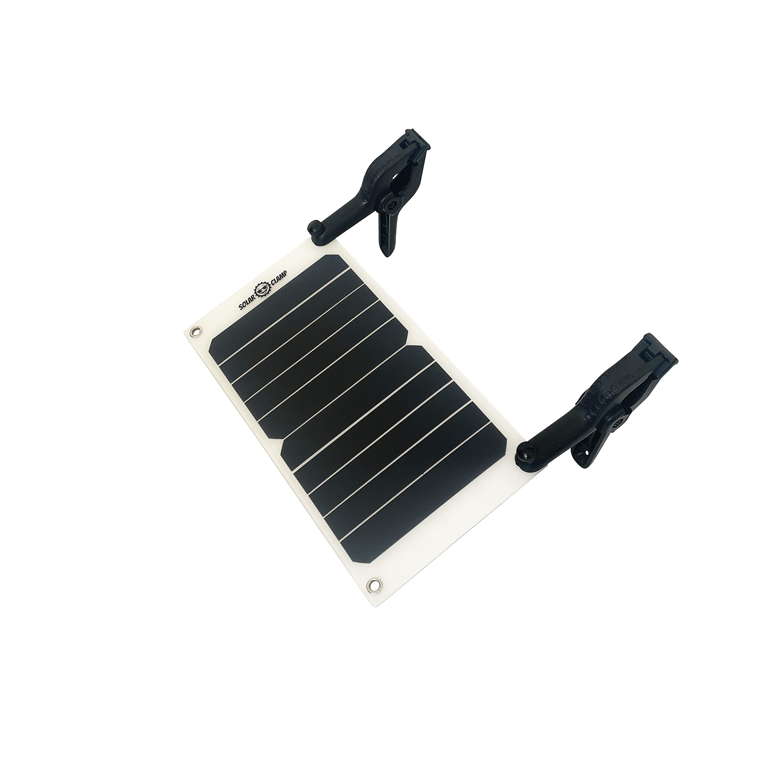 Versapong Portable Solar Clamp- Solar Panel Charger- Recharge Phones, Devices, Power Banks, Ear Buds, Headphones- Securely Mount with Attached Clamps- Stay Charged During All Outdoor Activities