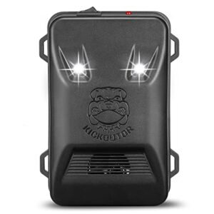 kickoutor rodent repellent for car engines, ultrasonic under hood animal repeller, battery operated & 12v 24v car truck rv rat deterrent rodent defense vehicle protect with led strobe lights (1 pack)