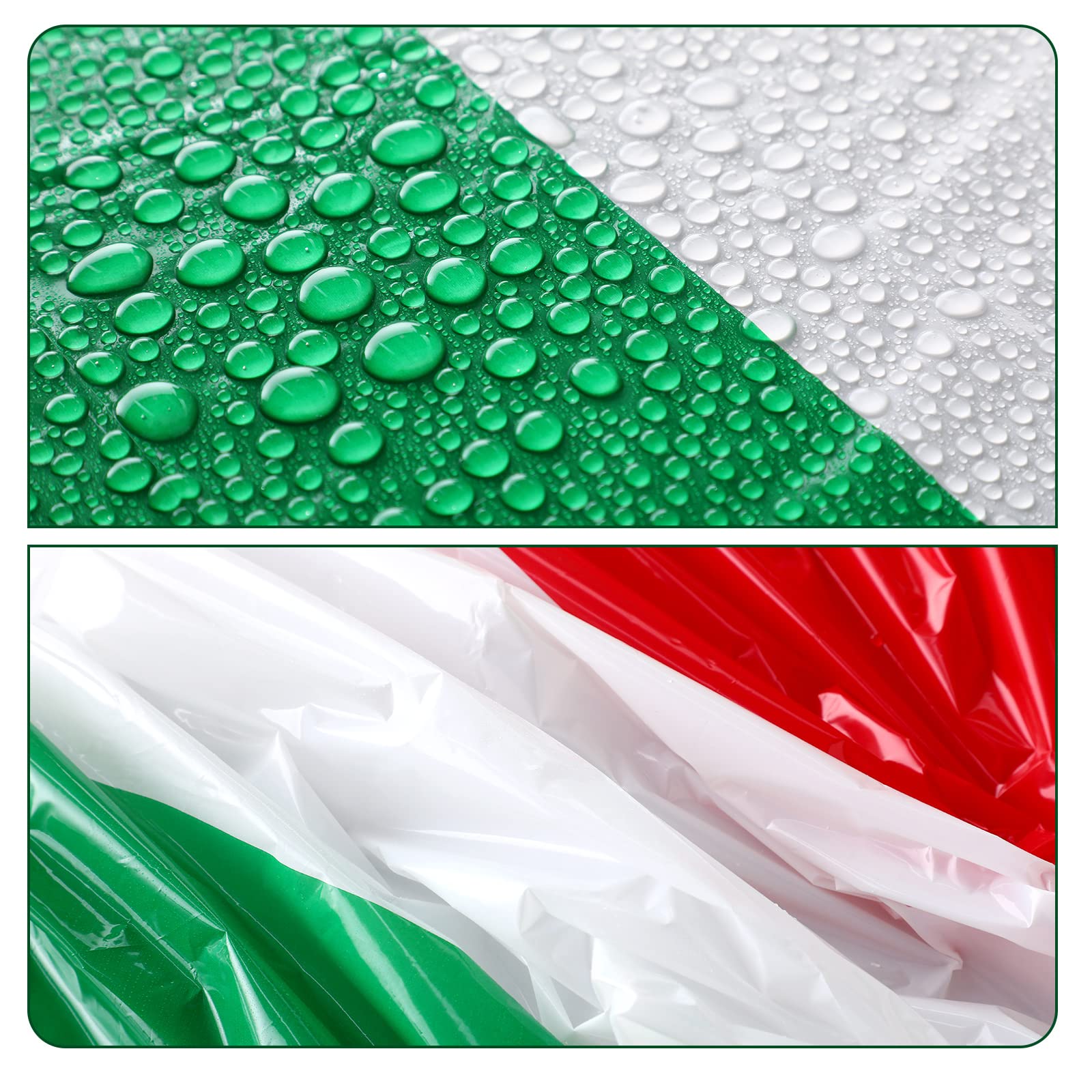 Italian Theme Party Decorations Italian Flag Tablecover Italy Republic String Pennant Banners, 33 Inches (Italy)