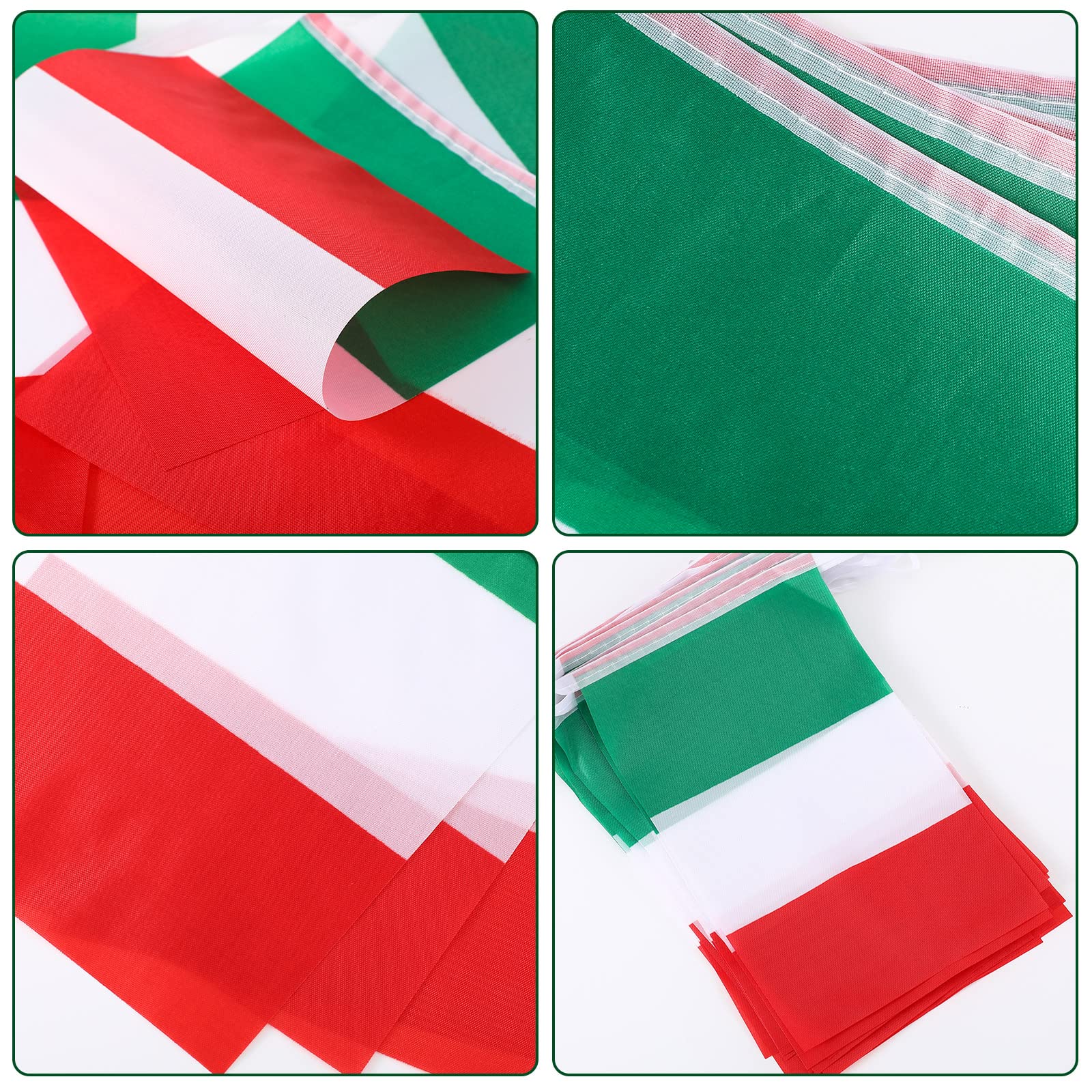 Italian Theme Party Decorations Italian Flag Tablecover Italy Republic String Pennant Banners, 33 Inches (Italy)