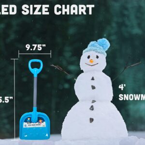 Avalanche Brands | Children's Snow Shovel | Ice Blue | Safe for All Ages