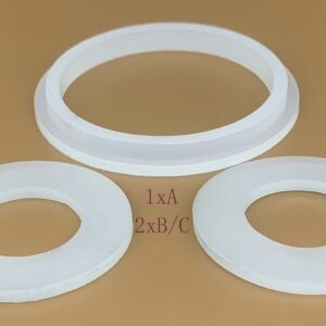 RTPOWER Fits Coleman, Lay-Z-spa ，A and B/C Connector Seals Gaskets(1 A + 2 B/C)