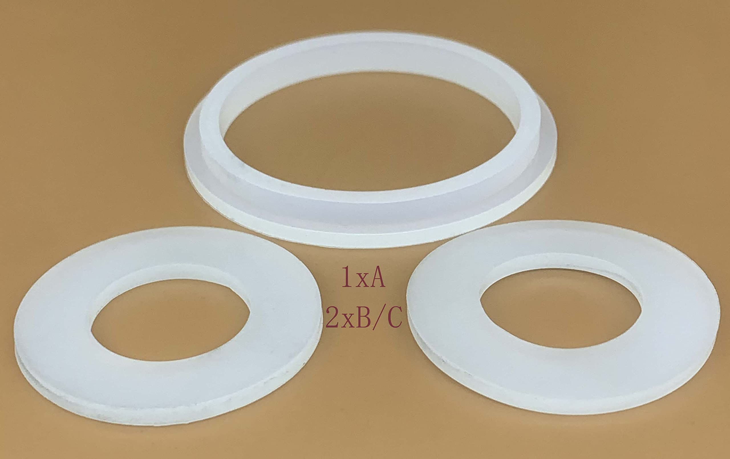 RTPOWER Fits Coleman, Lay-Z-spa ，A and B/C Connector Seals Gaskets(1 A + 2 B/C)