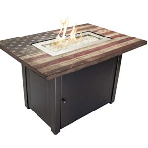 Endless Summer, The Americana, 40" x 28" Rectangle LP Gas Outdoor Fire Pit