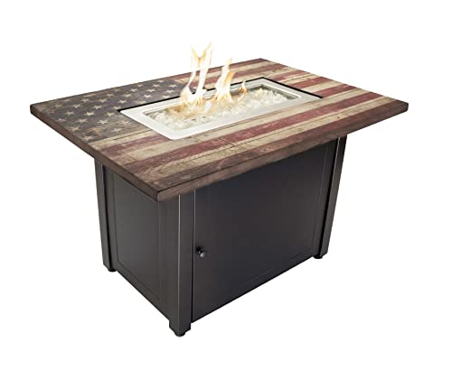 Endless Summer, The Americana, 40" x 28" Rectangle LP Gas Outdoor Fire Pit