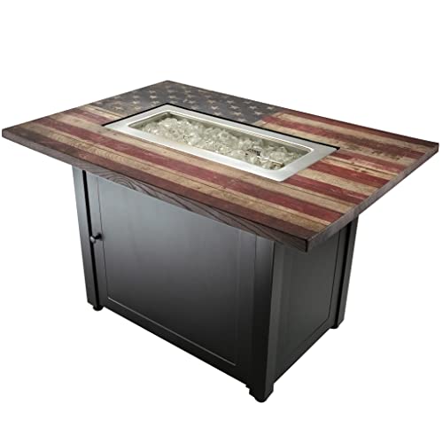 Endless Summer, The Americana, 40" x 28" Rectangle LP Gas Outdoor Fire Pit