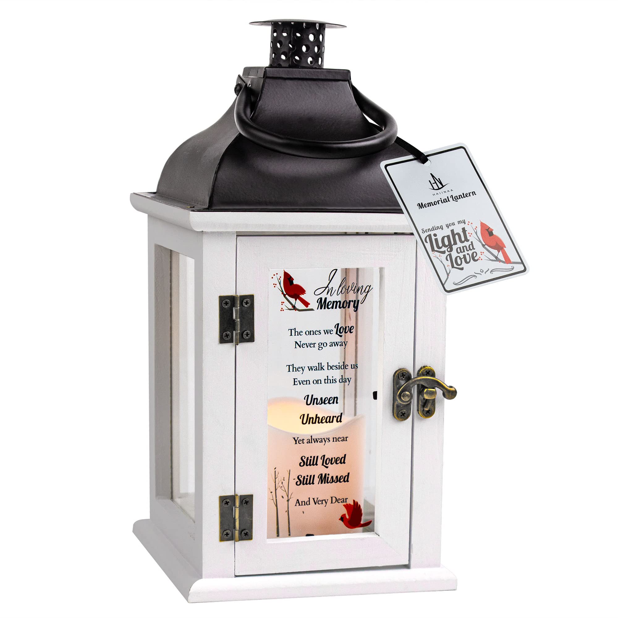 Memorial Lantern - Bereavement Sympathy Gifts for Loss of Loved One Memorial Gifts for Loss of Mother Loss of Father Remembrance Gifts