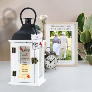 Memorial Lantern - Bereavement Sympathy Gifts for Loss of Loved One Memorial Gifts for Loss of Mother Loss of Father Remembrance Gifts